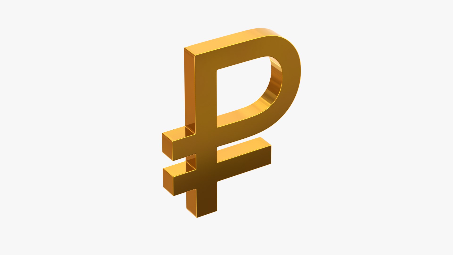 Ruble Currency Sign Model - TurboSquid 2067504