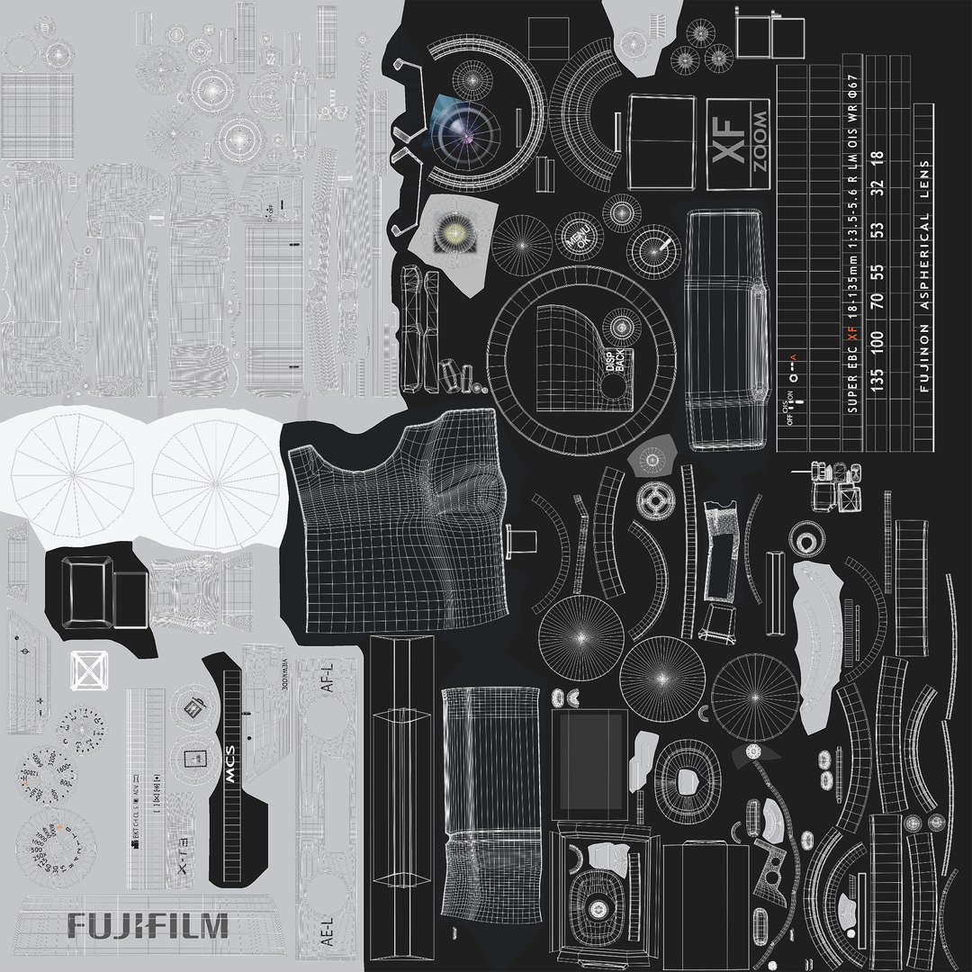 FUJIFILM XT3 CAMERA 3D Model - TurboSquid 2255111