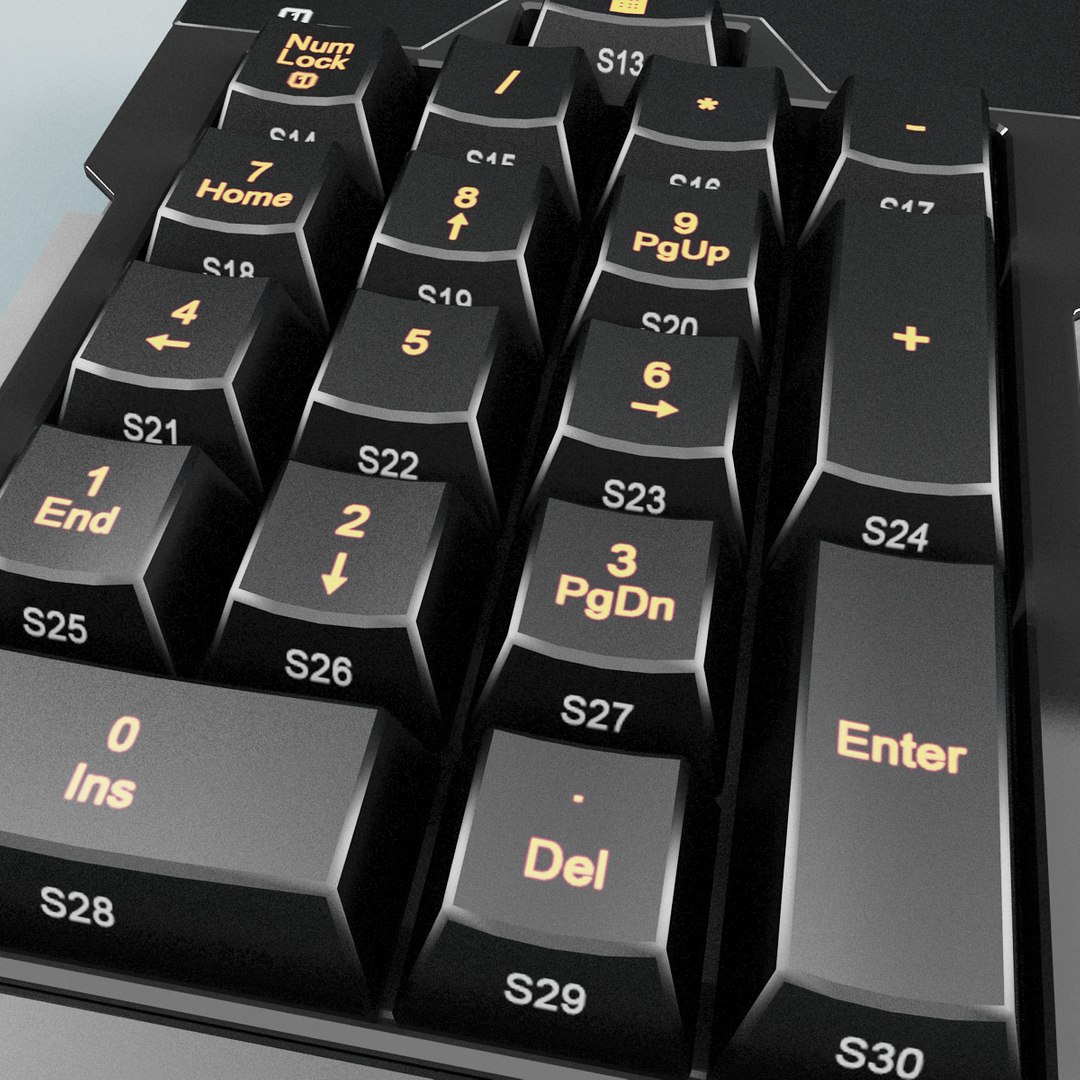 Numeric Keypad 3d Max
