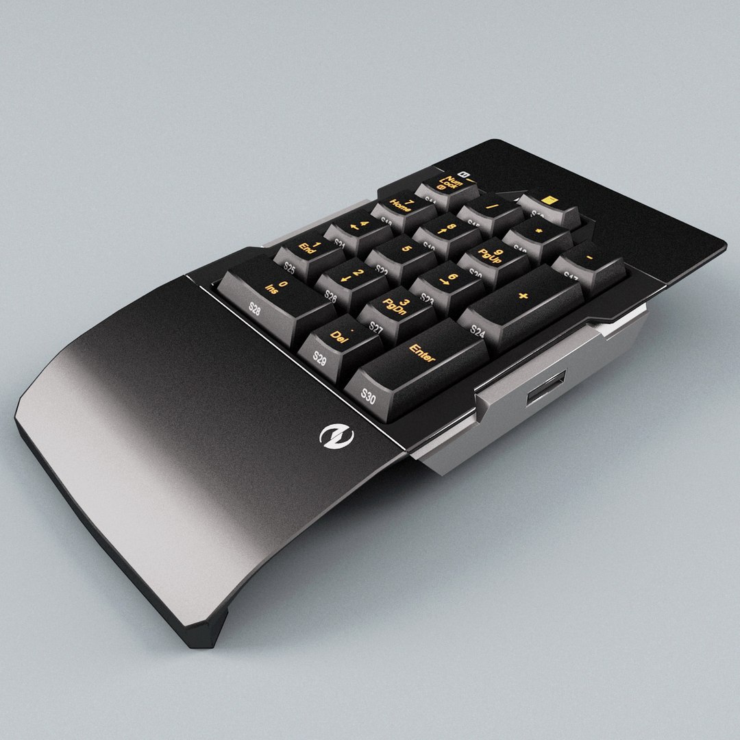 Numeric Keypad 3d Max