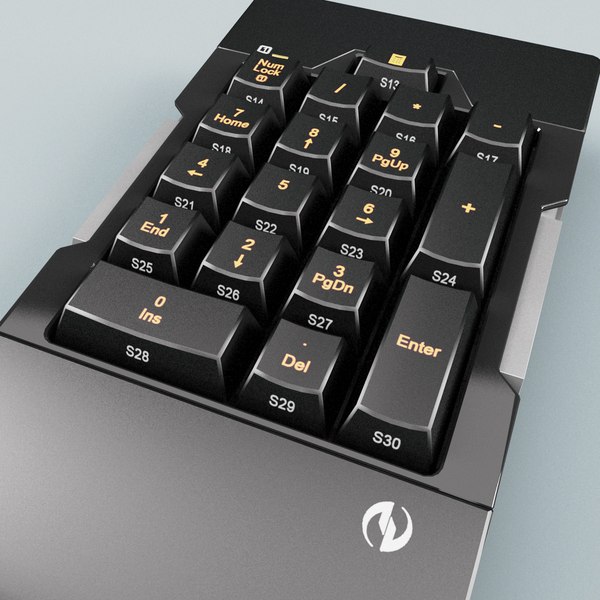 numeric keypad 3d max