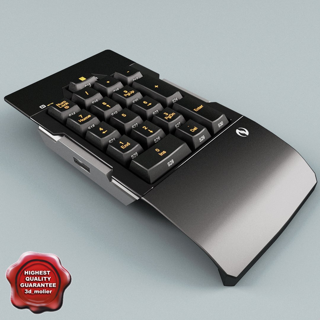 Numeric Keypad 3d Max
