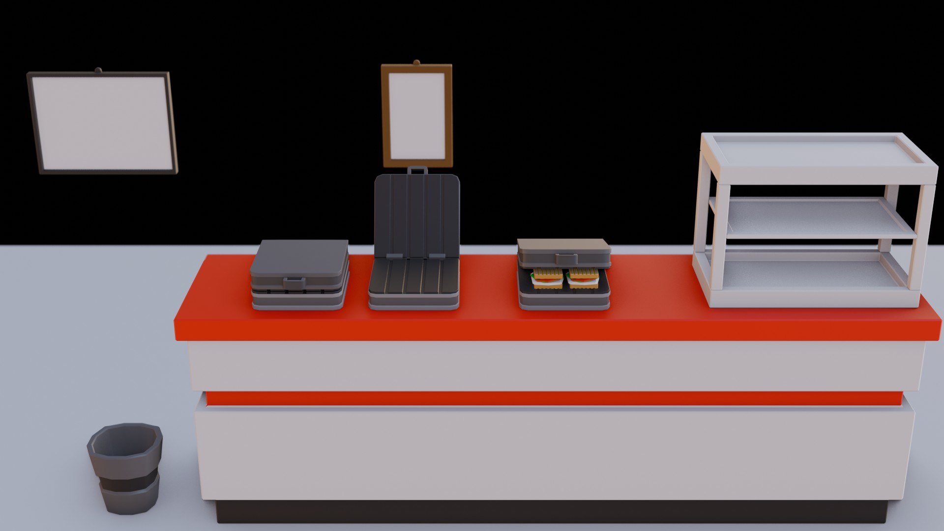 3D Fast Food Restaurant Low Poly Game Assets - TurboSquid 2332206