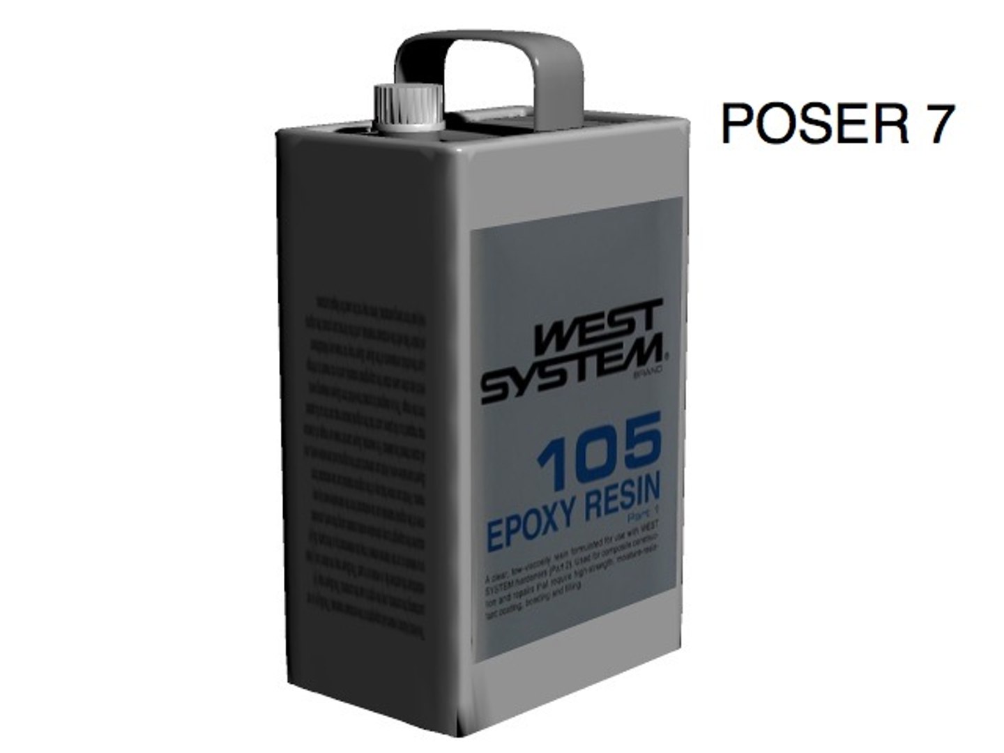 Gallon Epoxy 3d Model