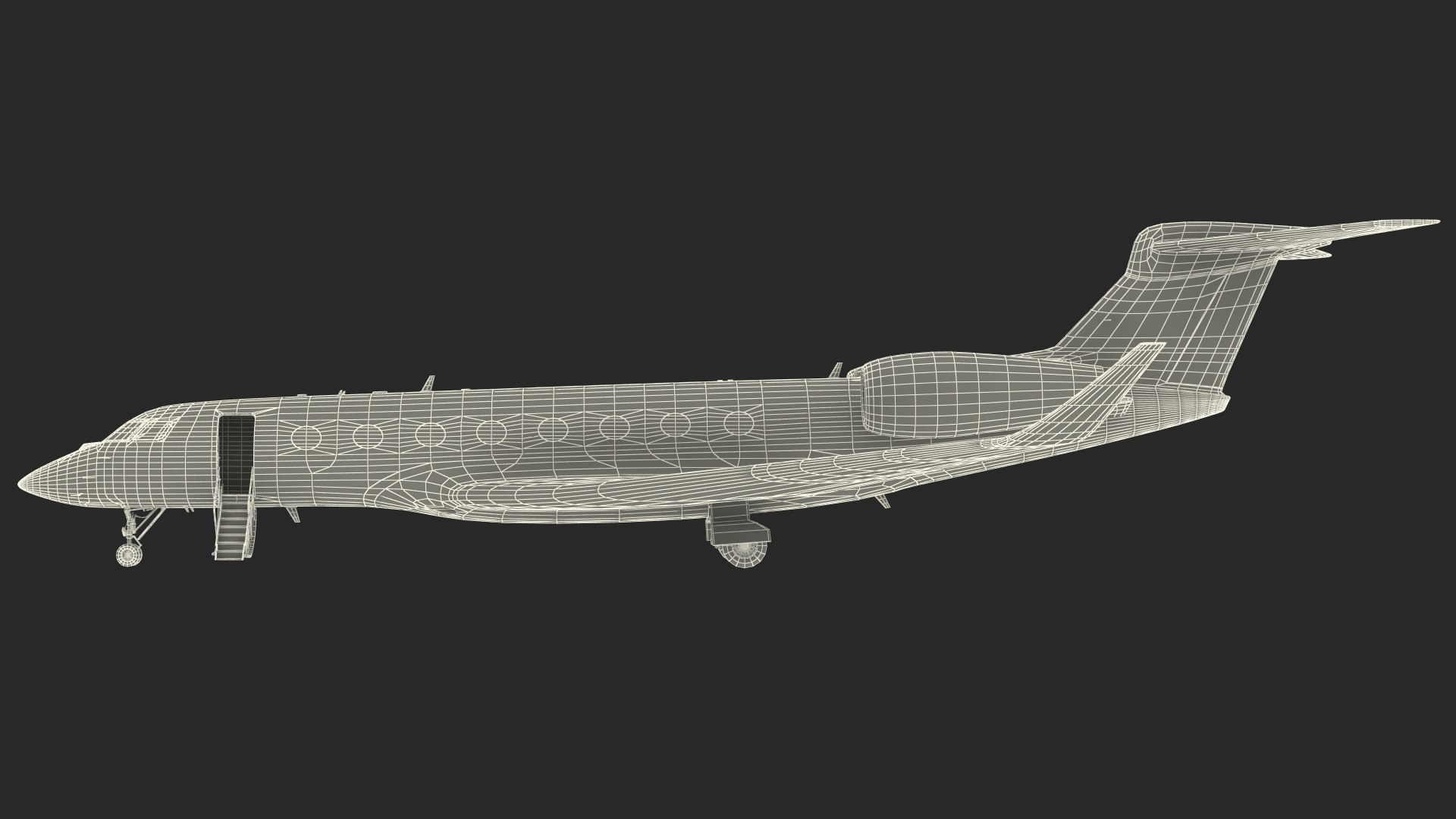 Large Private Jet Rigged For Cinema 4D 3D Model - TurboSquid 2018552