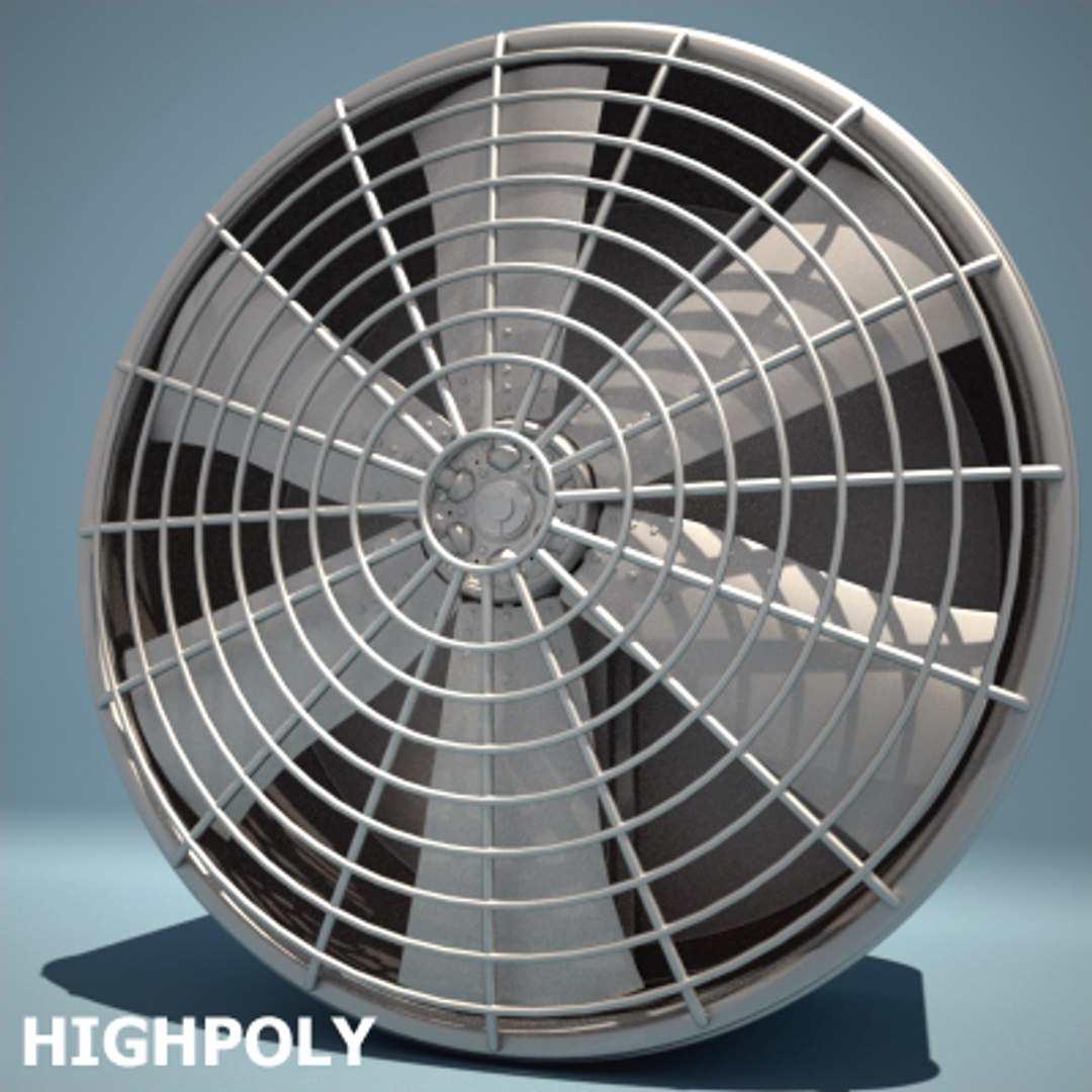 Industrial Fan 3d Model