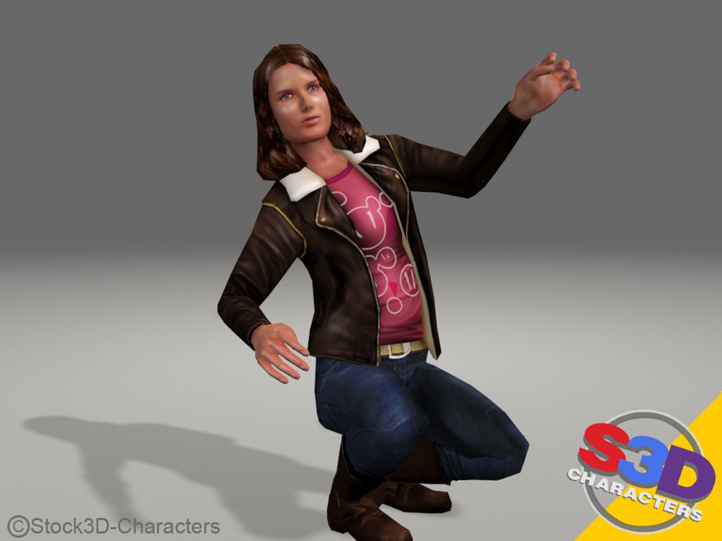 3d teenage monica model