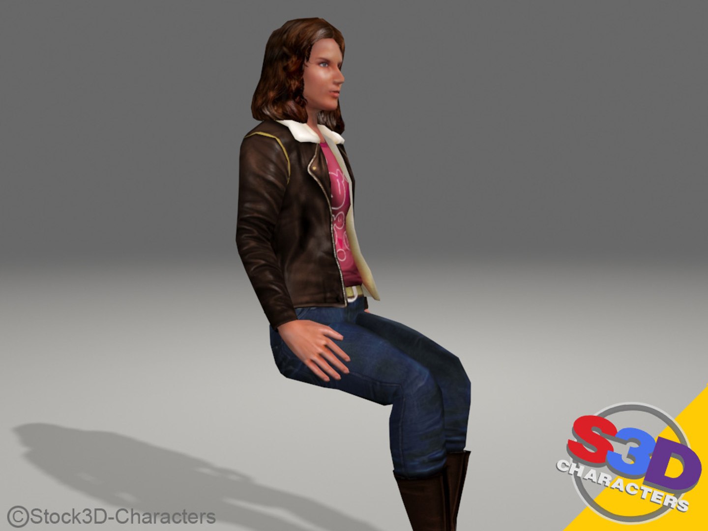 3d teenage monica model
