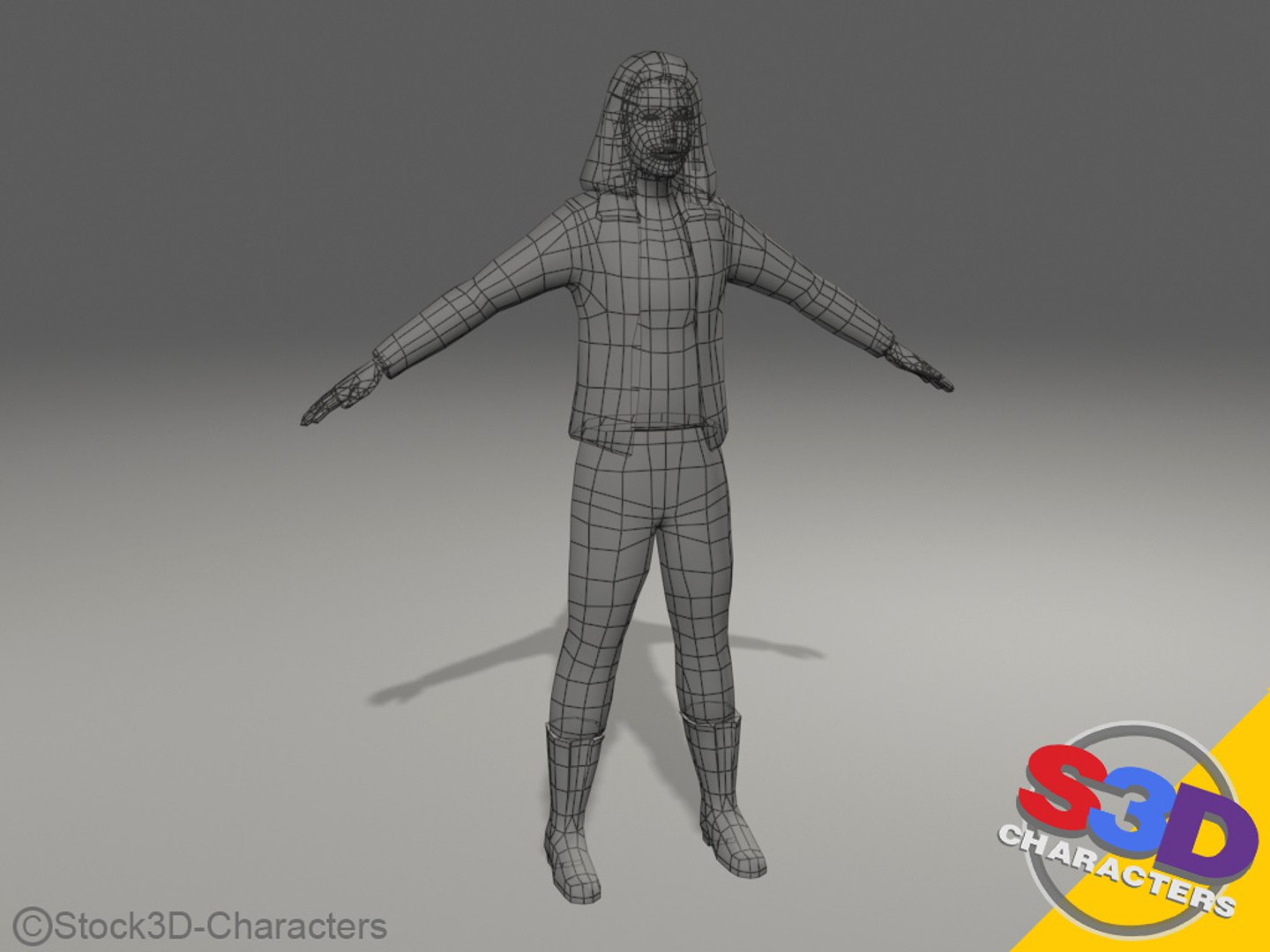 3d teenage monica model