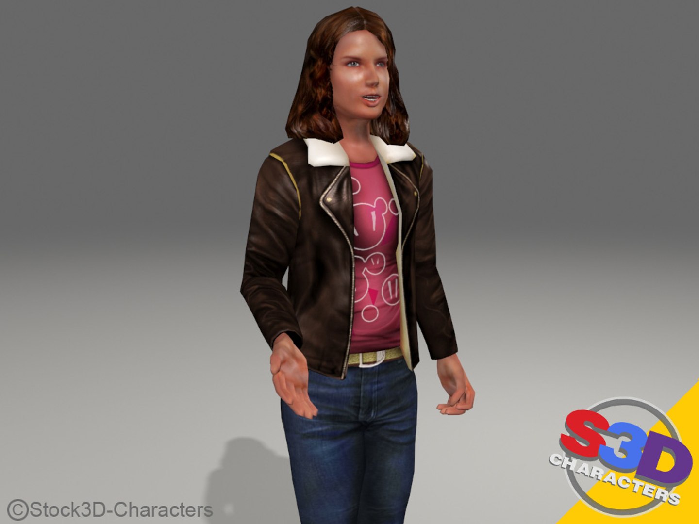 3d teenage monica model