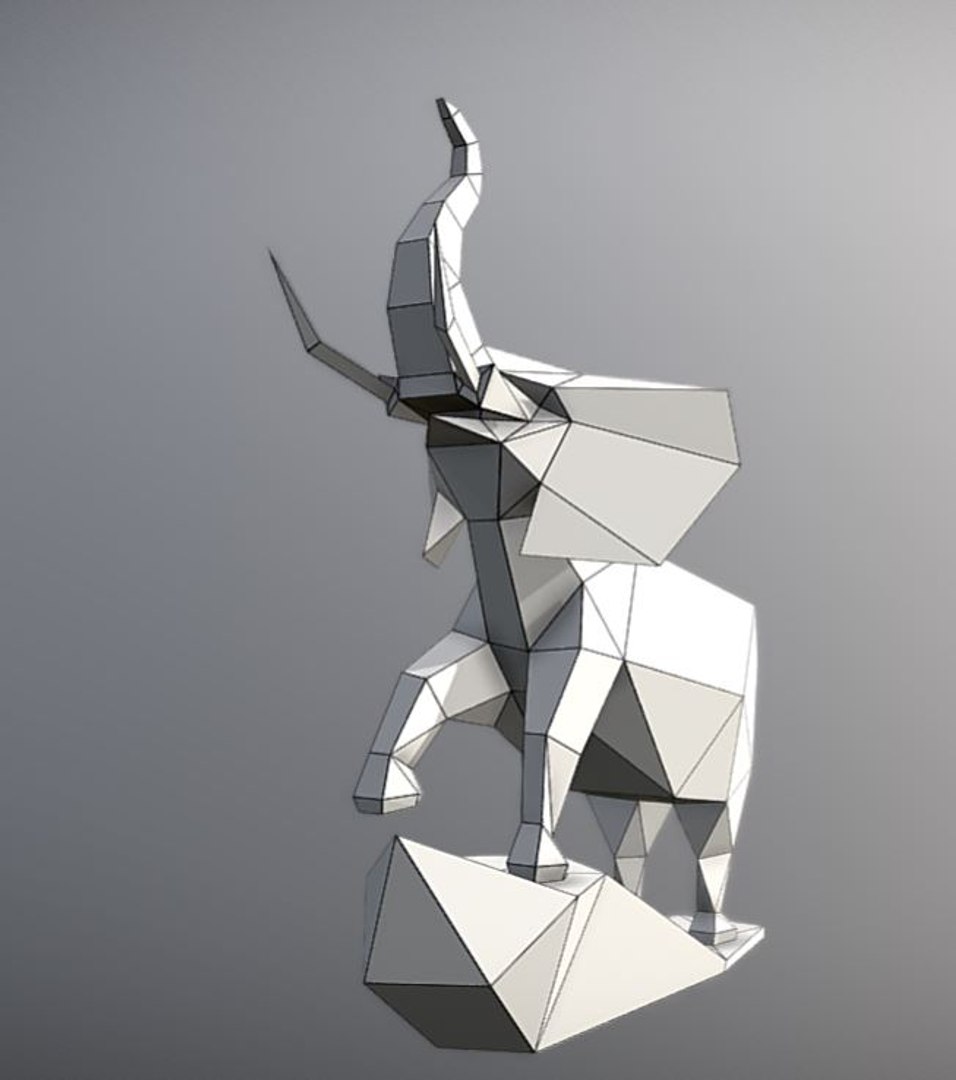 Elephant Decorate Papercraft 3D Model - TurboSquid 1395139
