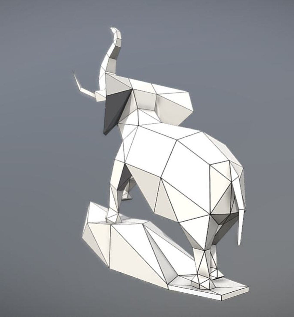 Elephant Decorate Papercraft 3D Model - TurboSquid 1395139