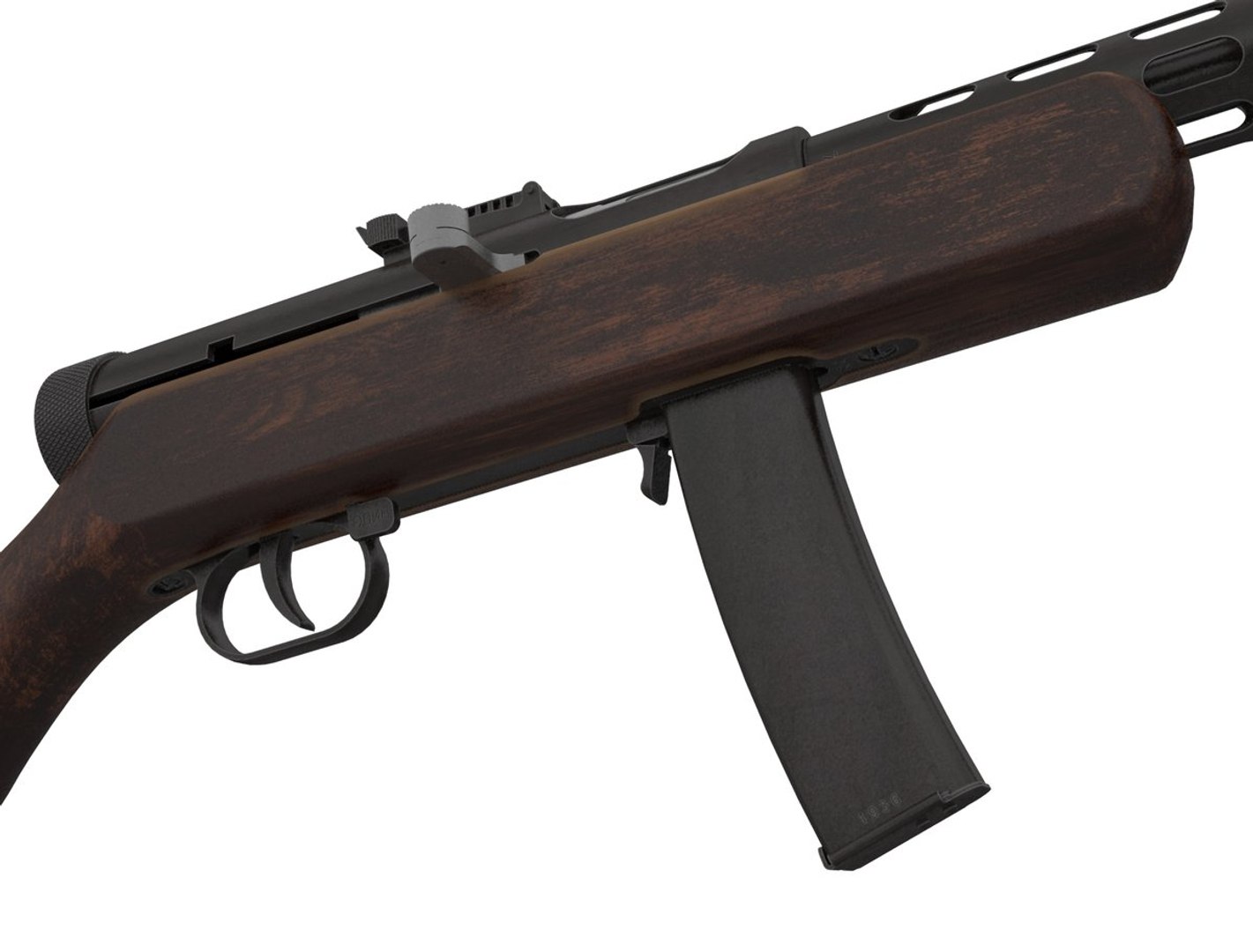 3d Degtyarev Ppd-34 Complete Model