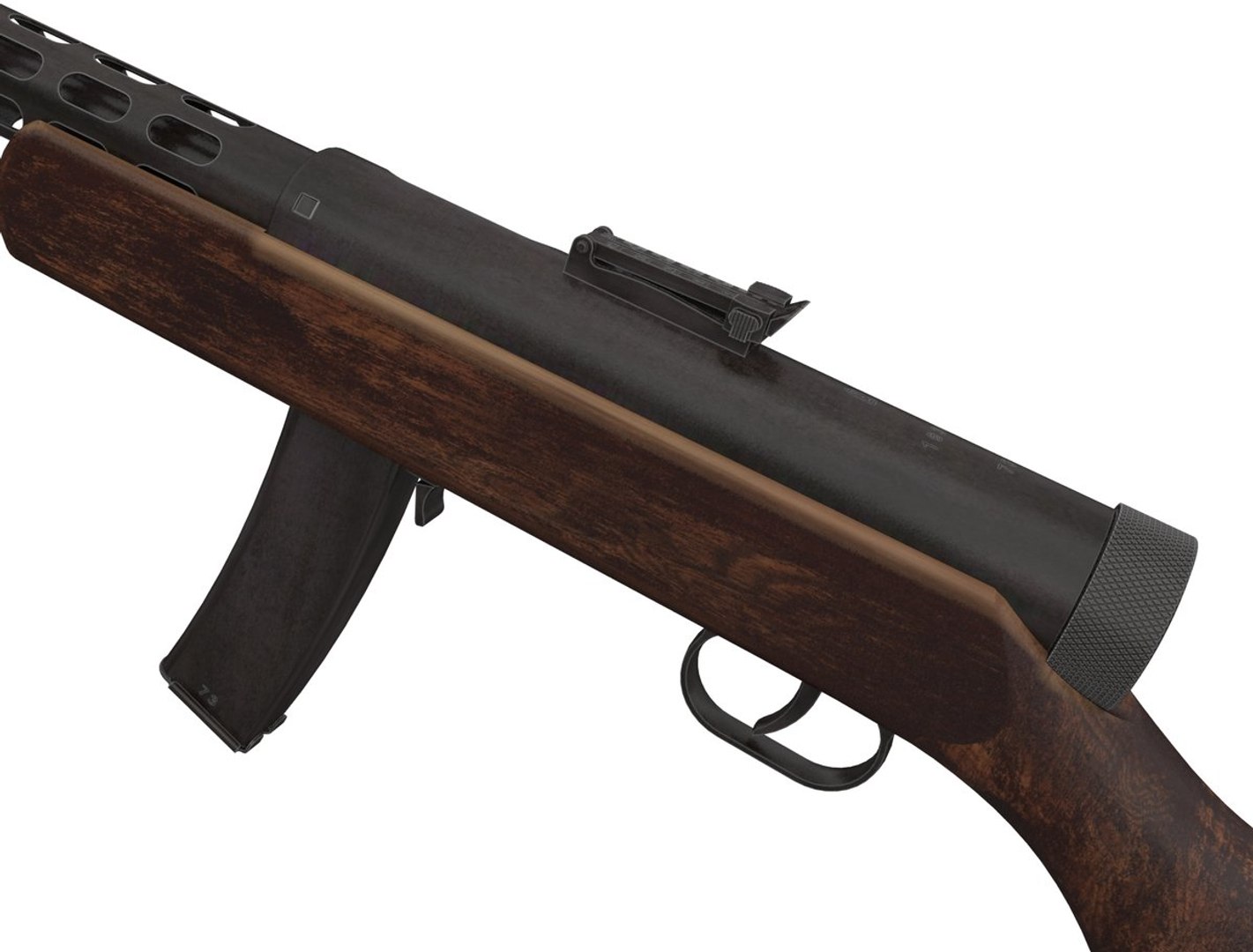 3d Degtyarev Ppd-34 Complete Model