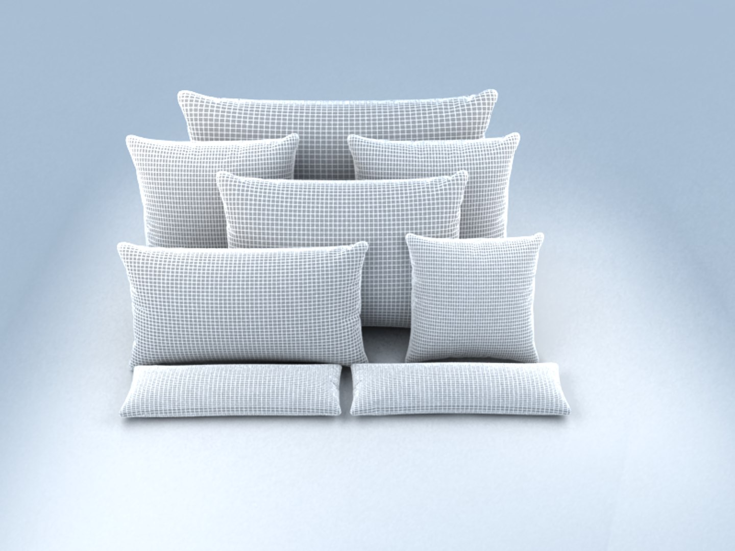3d Model Pillow Set Vol1