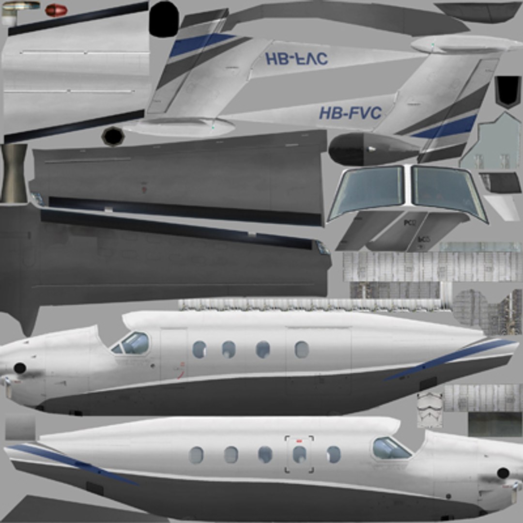 3d Pilatus Pc-12 Model