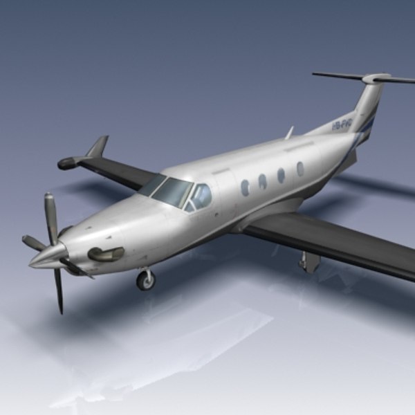 3d pilatus pc-12 model