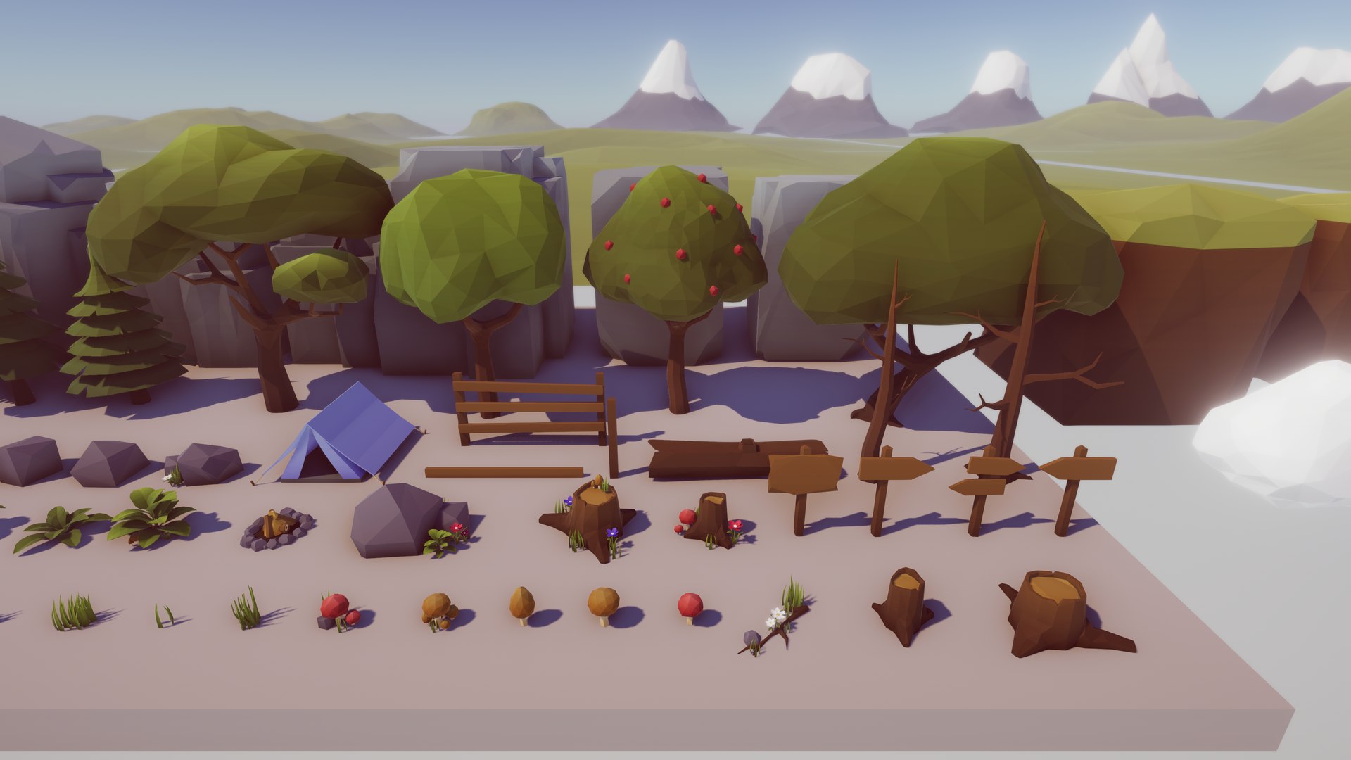 Pack Nature Trees 3D Model - TurboSquid 1548649