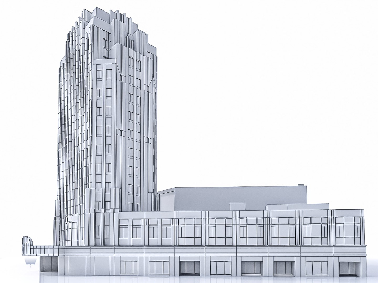 Pellissier Building And Wiltern Theatre 3D Model - TurboSquid 1751382