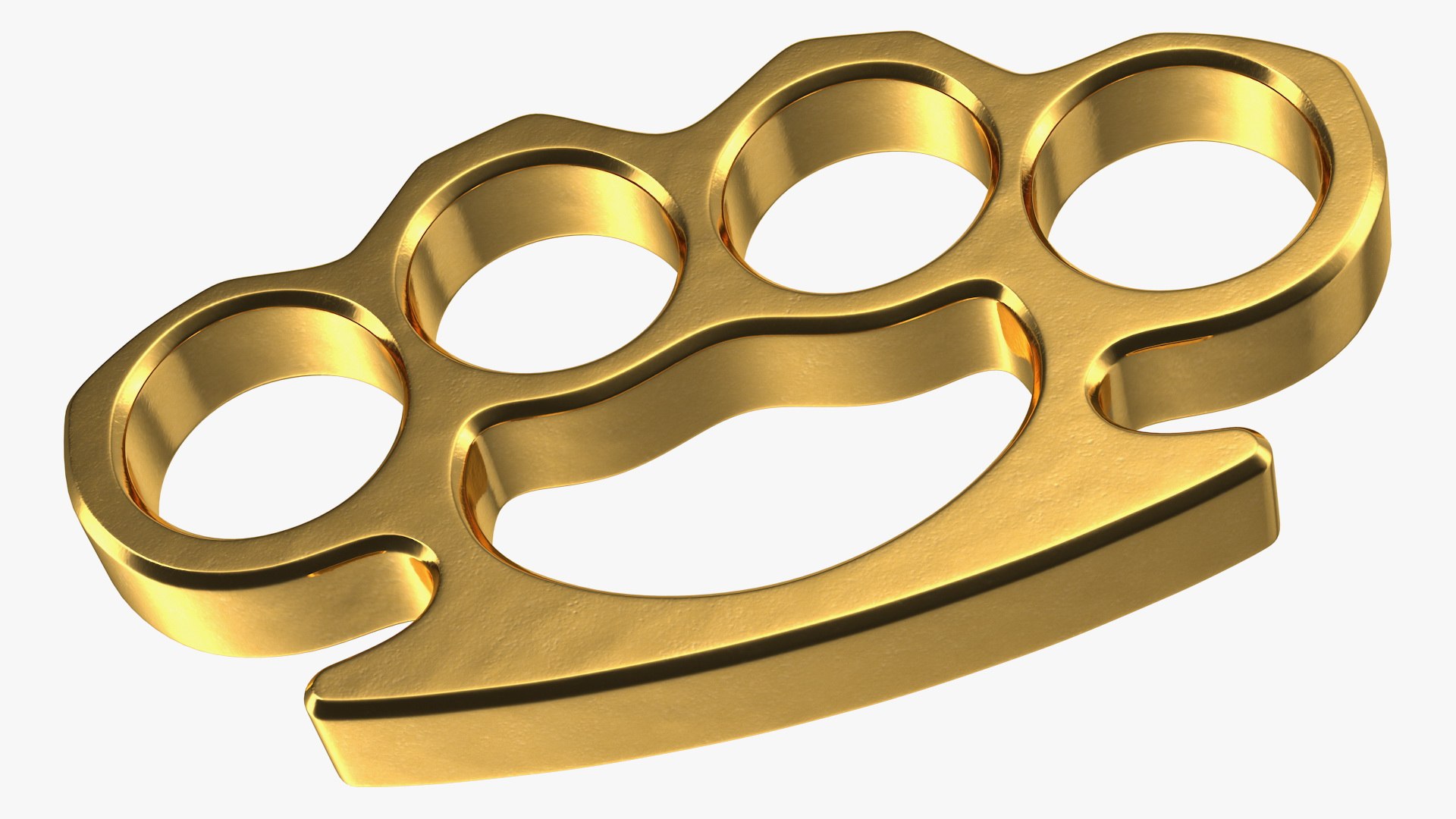 Golden brass knuckles metal gold 3D model - TurboSquid 1475654