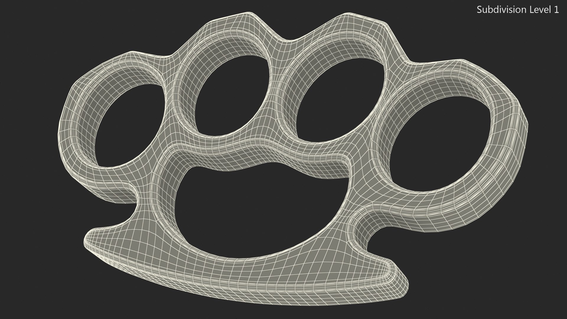 Golden brass knuckles metal gold 3D model - TurboSquid 1475654