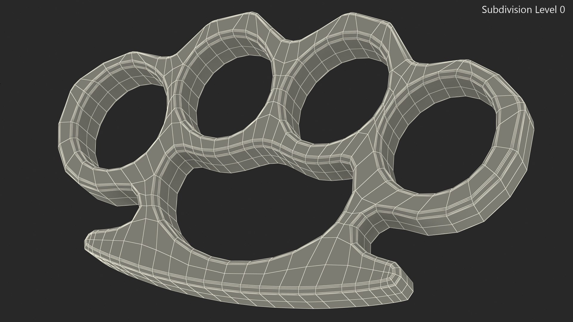 Golden brass knuckles metal gold 3D model - TurboSquid 1475654