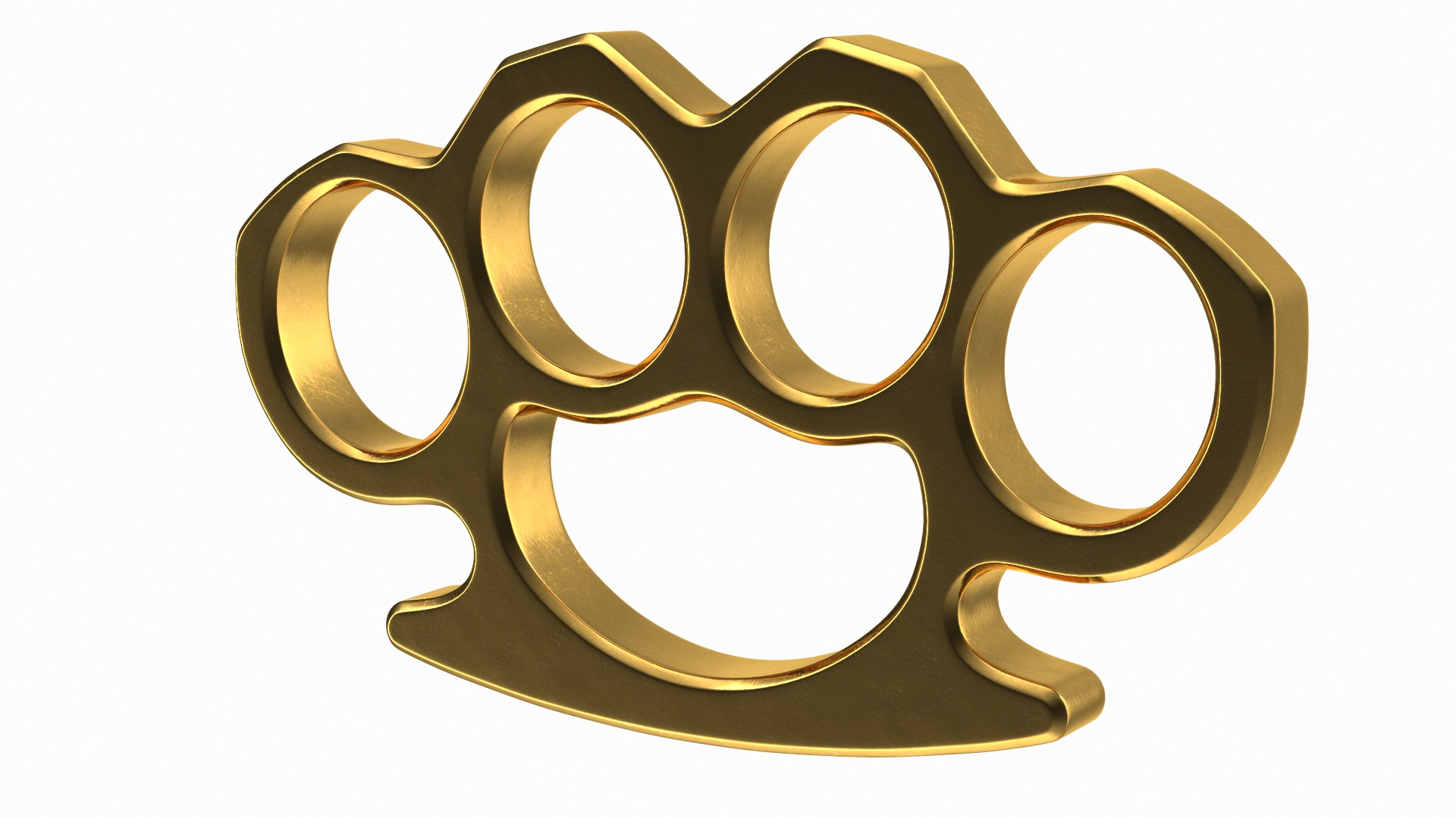 Golden brass knuckles metal gold 3D model - TurboSquid 1475654