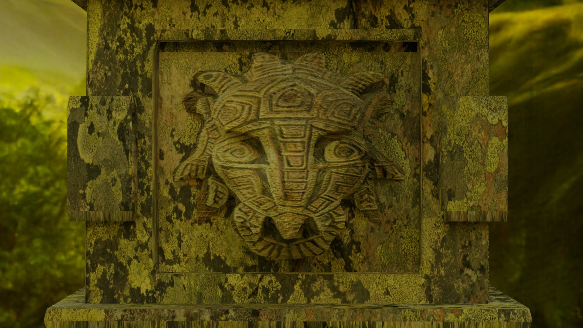 3D Aztec Totem Model - TurboSquid 2043611