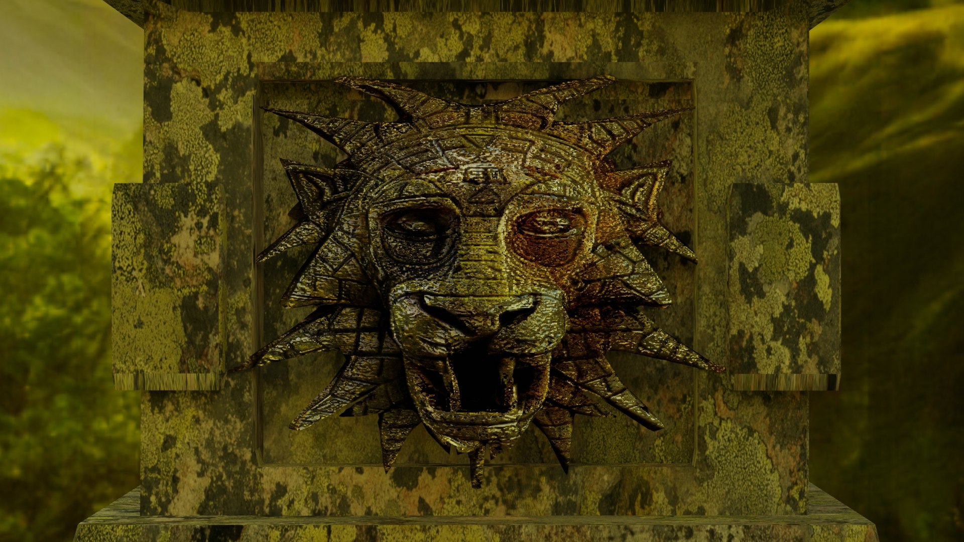 3D Aztec Totem Model - TurboSquid 2043611