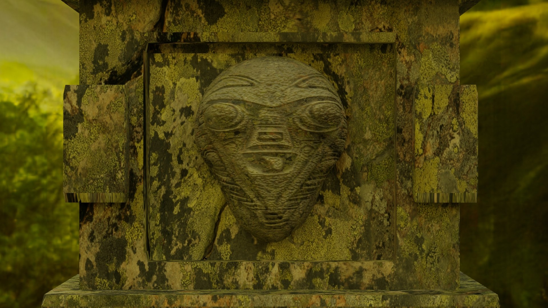 3D Aztec Totem Model - TurboSquid 2043611