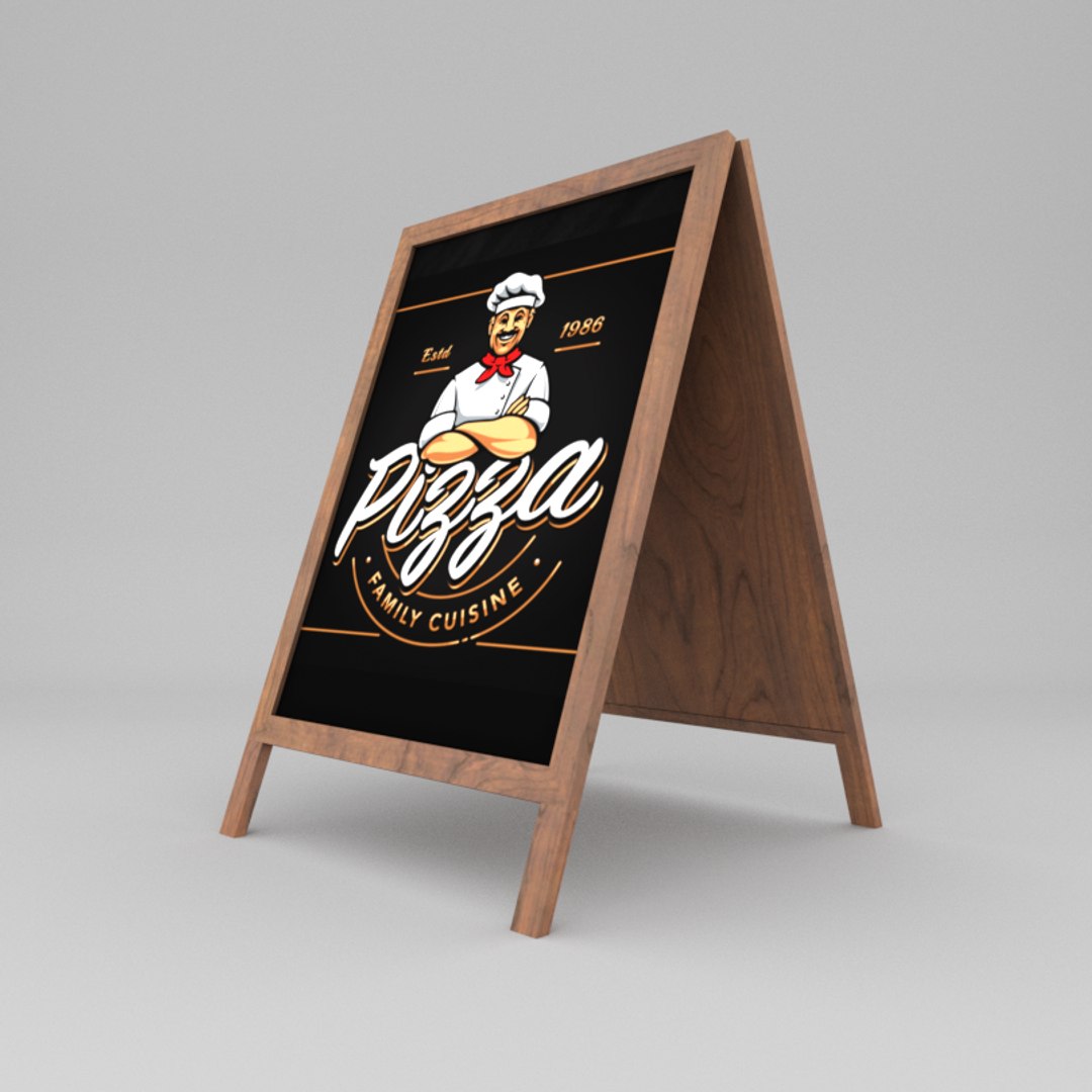 3D Restaurant Pizza Board - TurboSquid 1361442