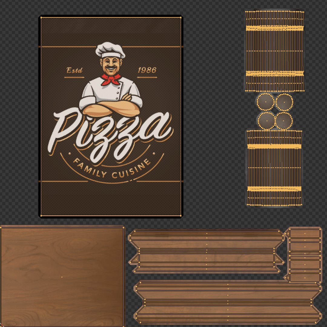 3D Restaurant Pizza Board - TurboSquid 1361442