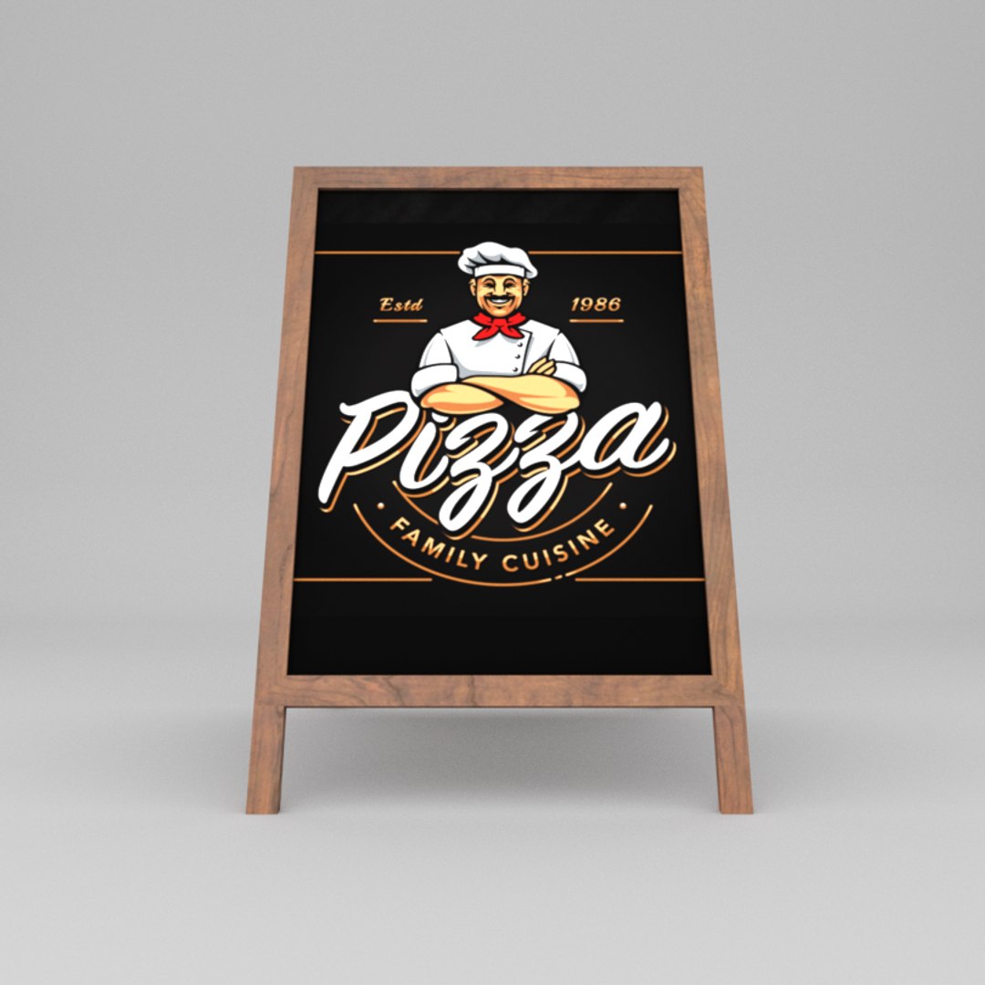 3D Restaurant Pizza Board - TurboSquid 1361442