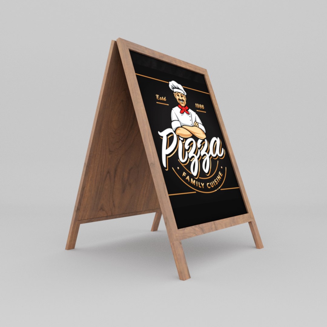 3D Restaurant Pizza Board - TurboSquid 1361442