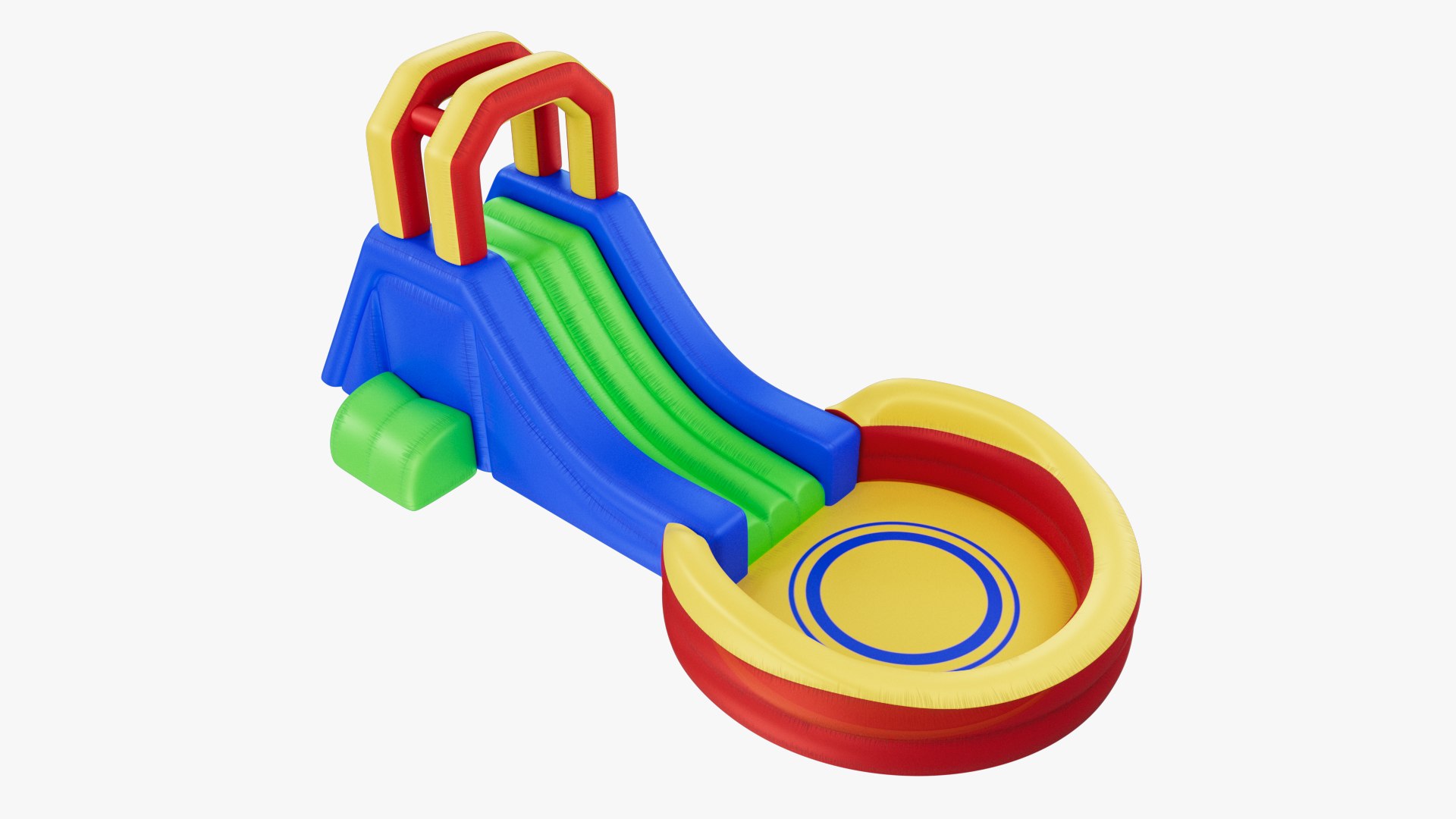 Inflatable Water Slide Splash Pool 3D Model - TurboSquid 2253526