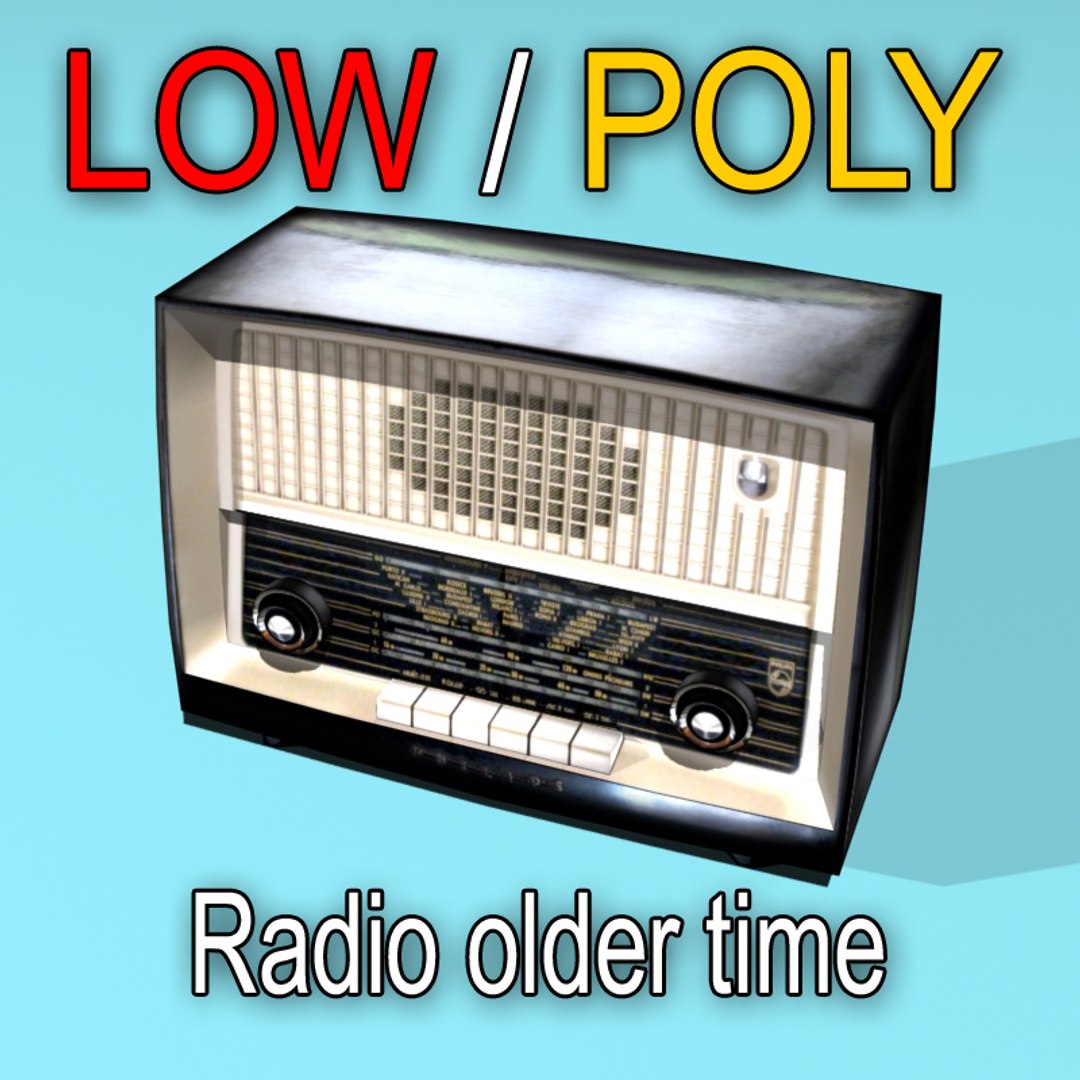 3d model old radio