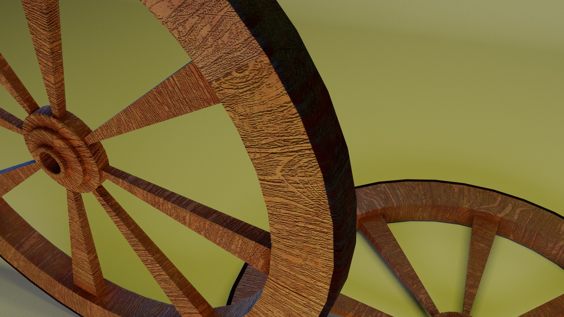 3D Model Bullock-cart Wheel - TurboSquid 2023692