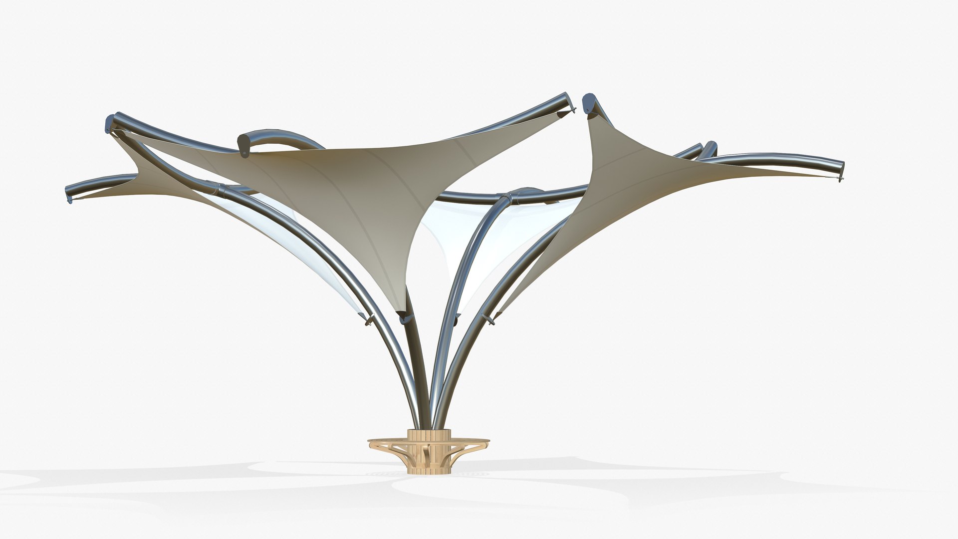 3D Tensile Structures Garden Canopy model - TurboSquid 1826881
