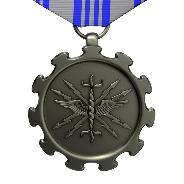 air force achievement medal 3d obj