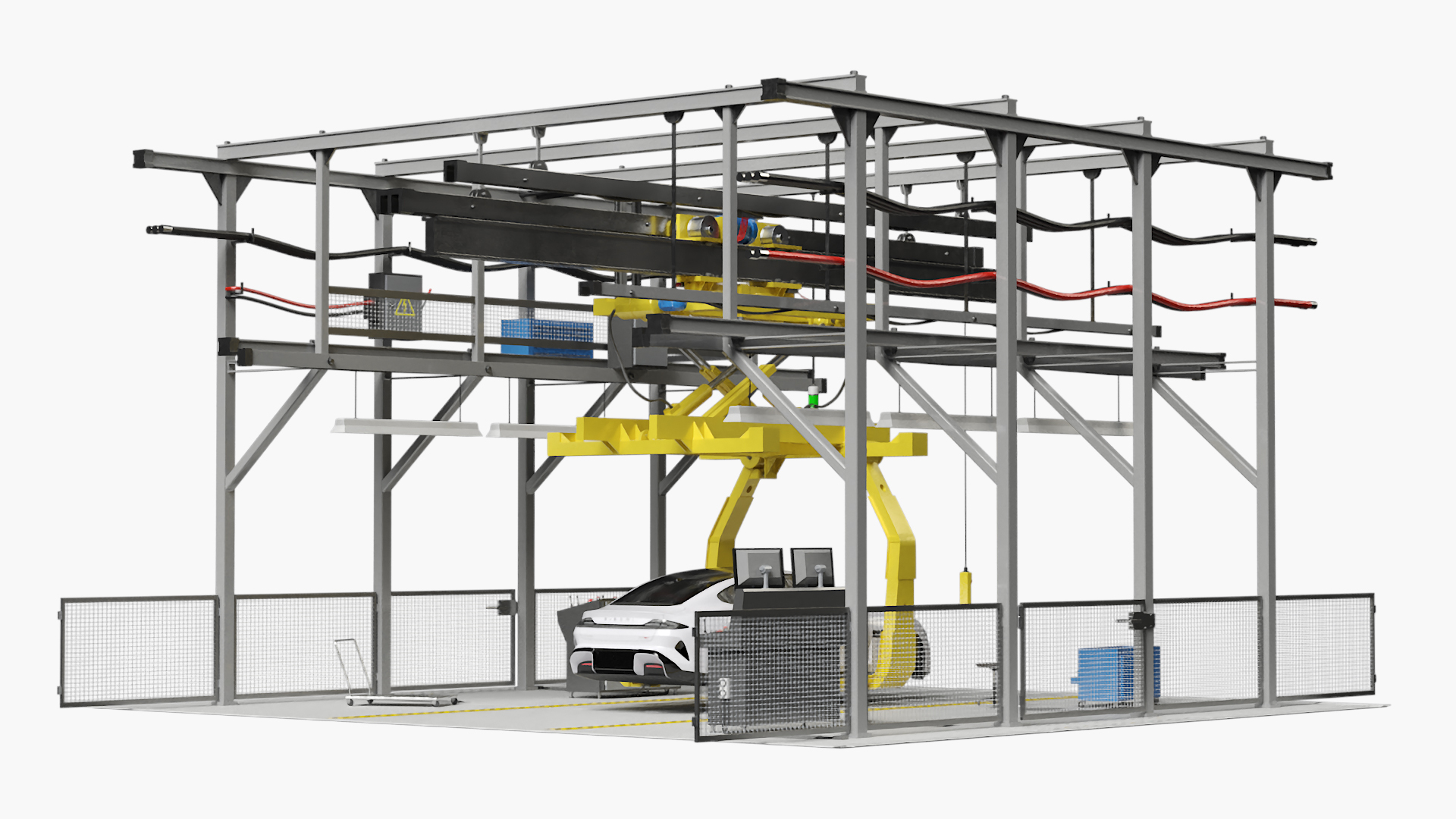 3D Xiaomi Car Assembly Line - TurboSquid 2322299