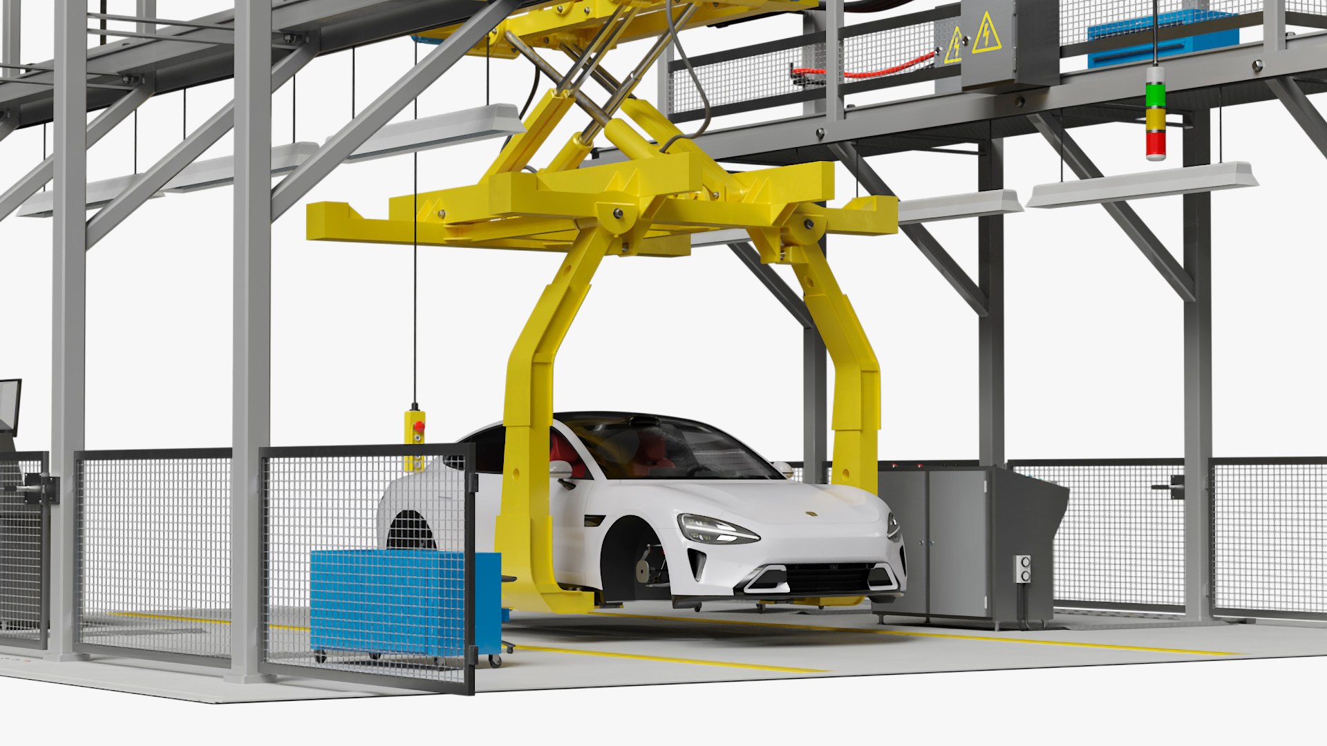 3D Xiaomi Car Assembly Line - TurboSquid 2322299