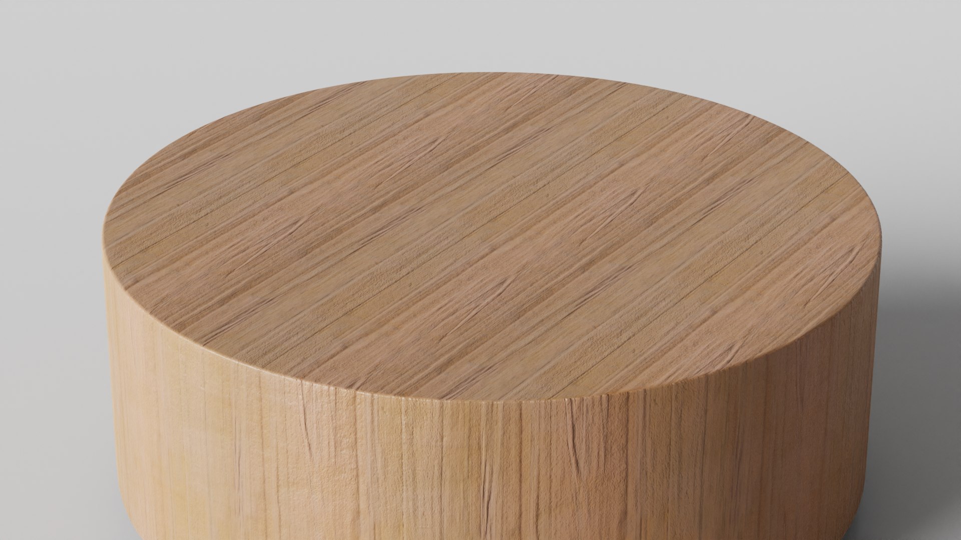 Wooden Coffee Table Round 3D Model - TurboSquid 2059839