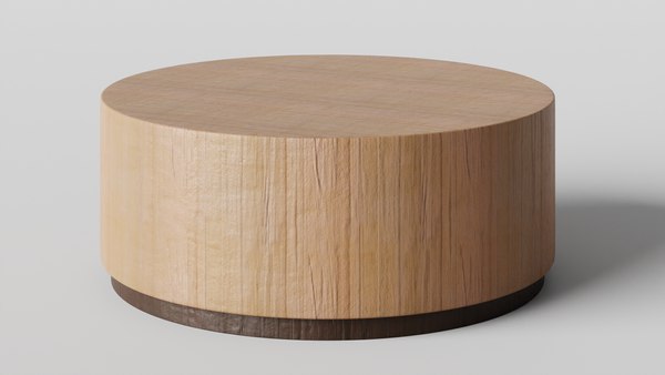 modelo 3d Wooden Coffee Table Round - TurboSquid 2059839