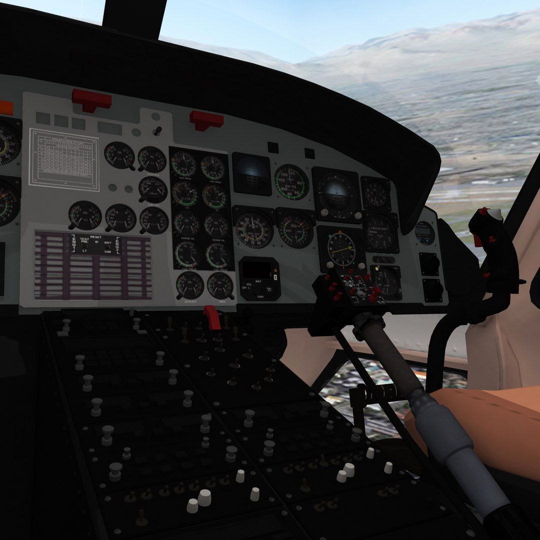 3ds Max Bell 412 Simulator