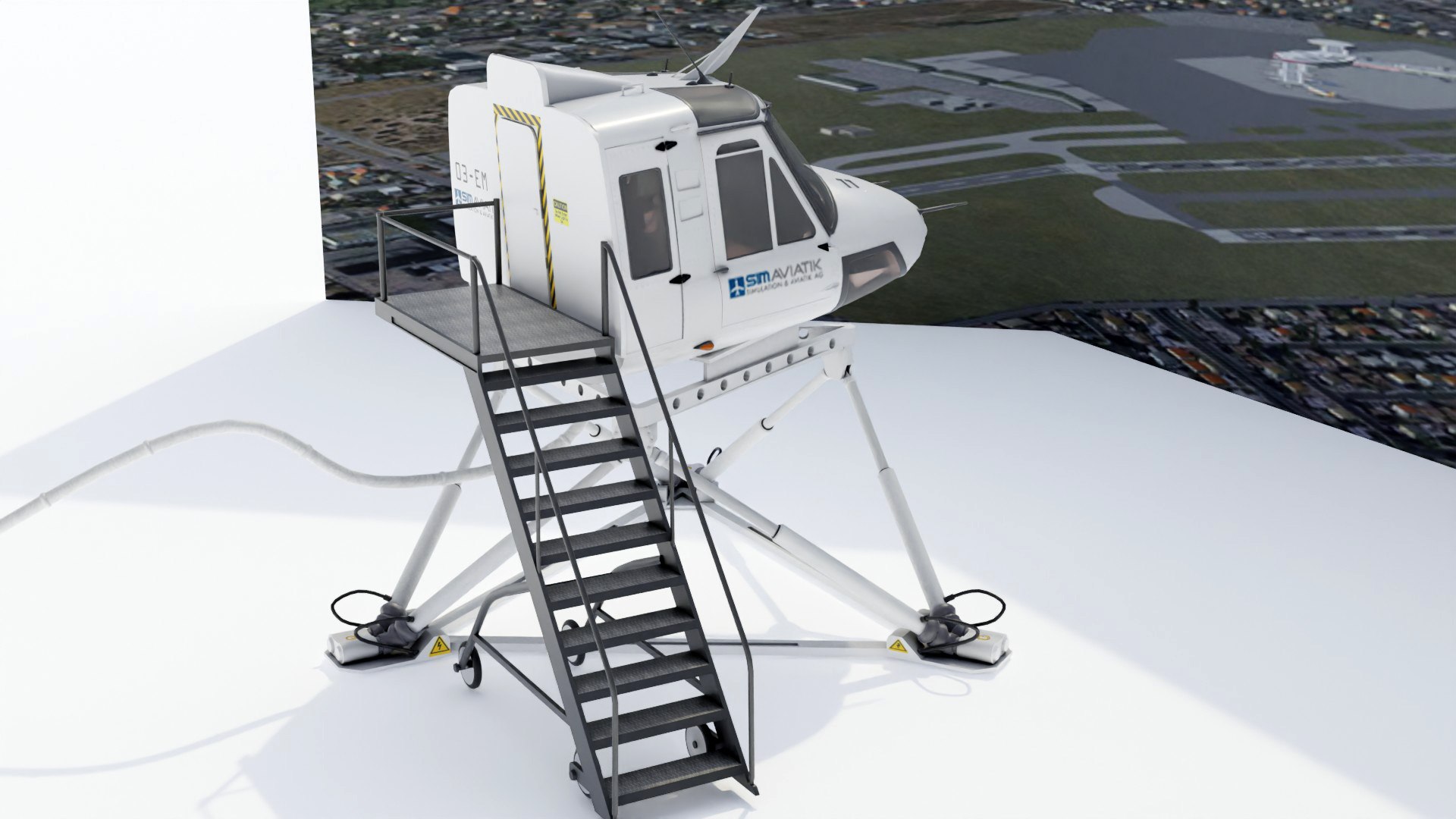 3ds Max Bell 412 Simulator