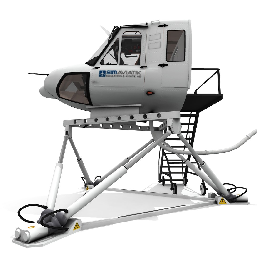 3ds Max Bell 412 Simulator