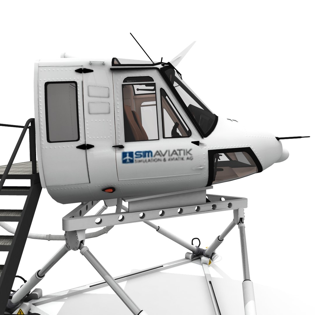 3ds Max Bell 412 Simulator
