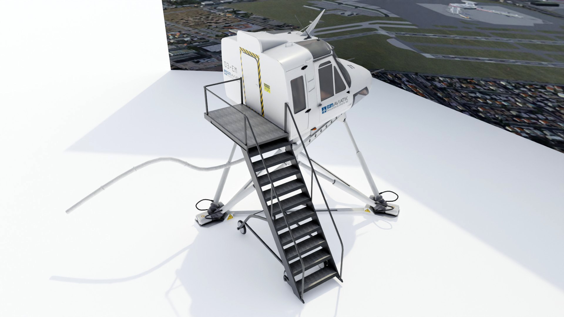 3ds Max Bell 412 Simulator