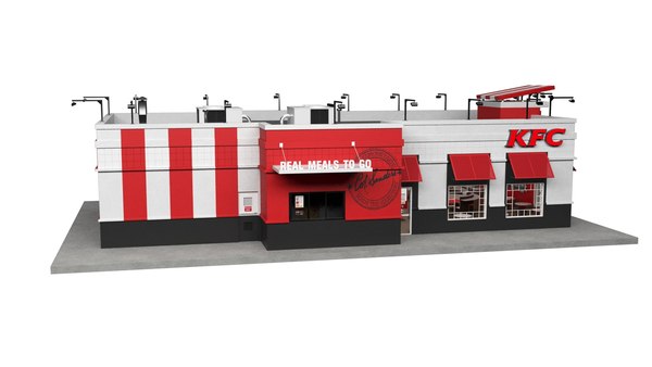 Restaurant kfc 3D model - TurboSquid 1680549