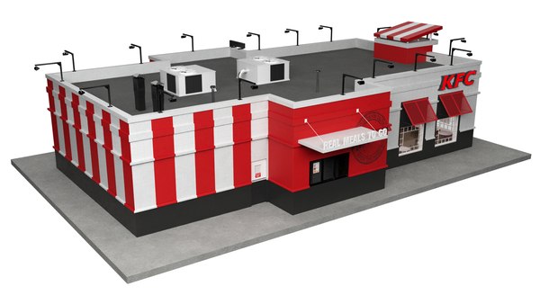 Restaurant kfc 3D model - TurboSquid 1680549